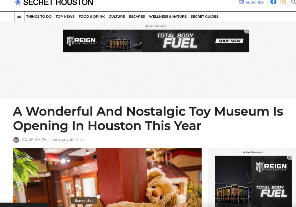News & Press - Houston Toy Museum